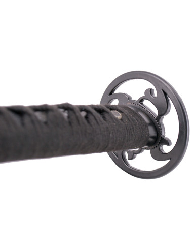 Katana fonctionnel Sharp, acier damas rouge ⚔️ Boutique Épées