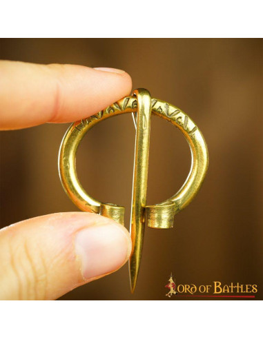 Broche viking en laiton, 3,5 cm. ⚔️ Boutique Épées